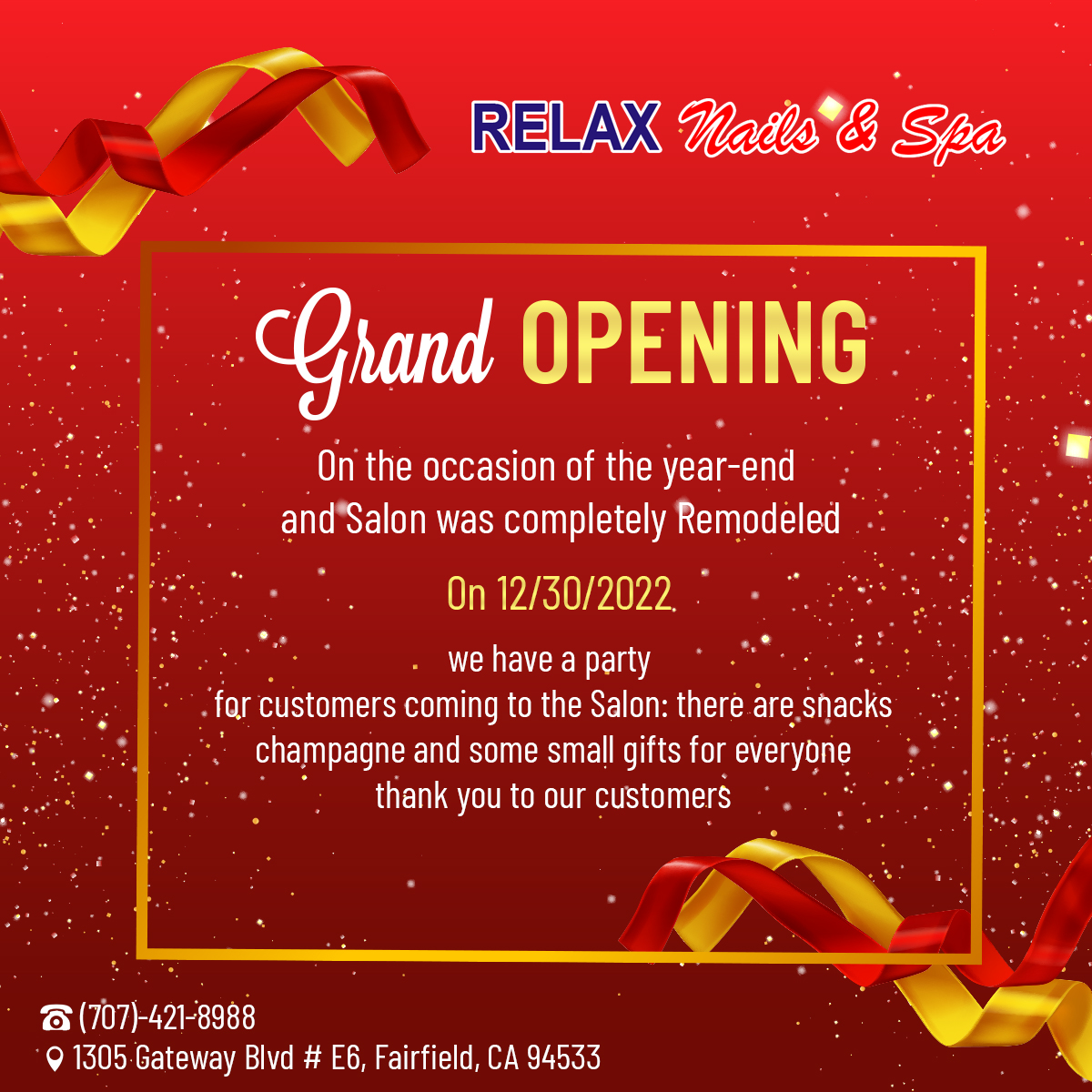 Welcome to Relax Nails & Spa: Grand Opening 12/30/2022 - Beauty Coupons ...